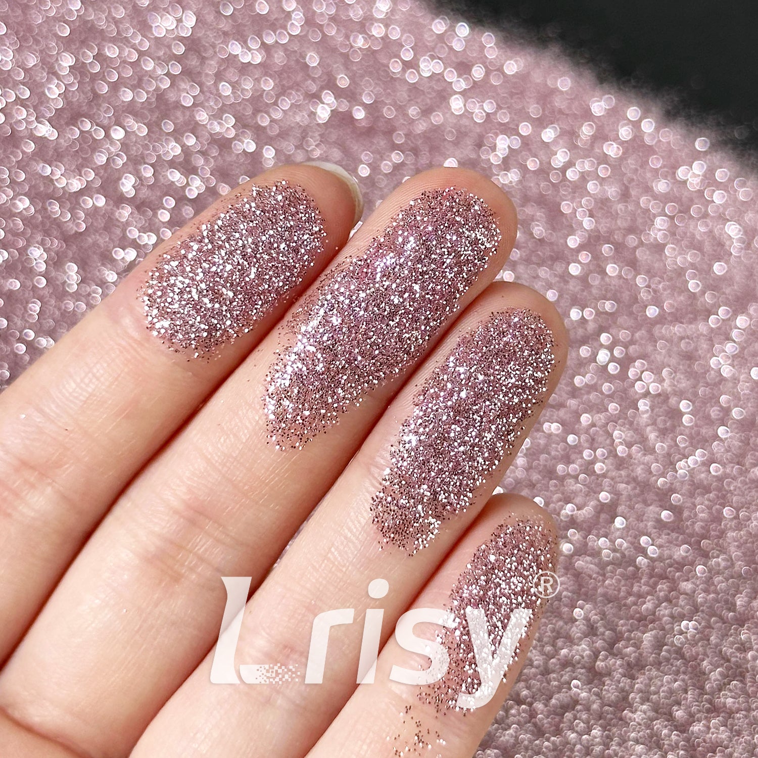 0.2mm Solvent Resistance Crystal Rose Pink Pure Color Glitter GH8509AC