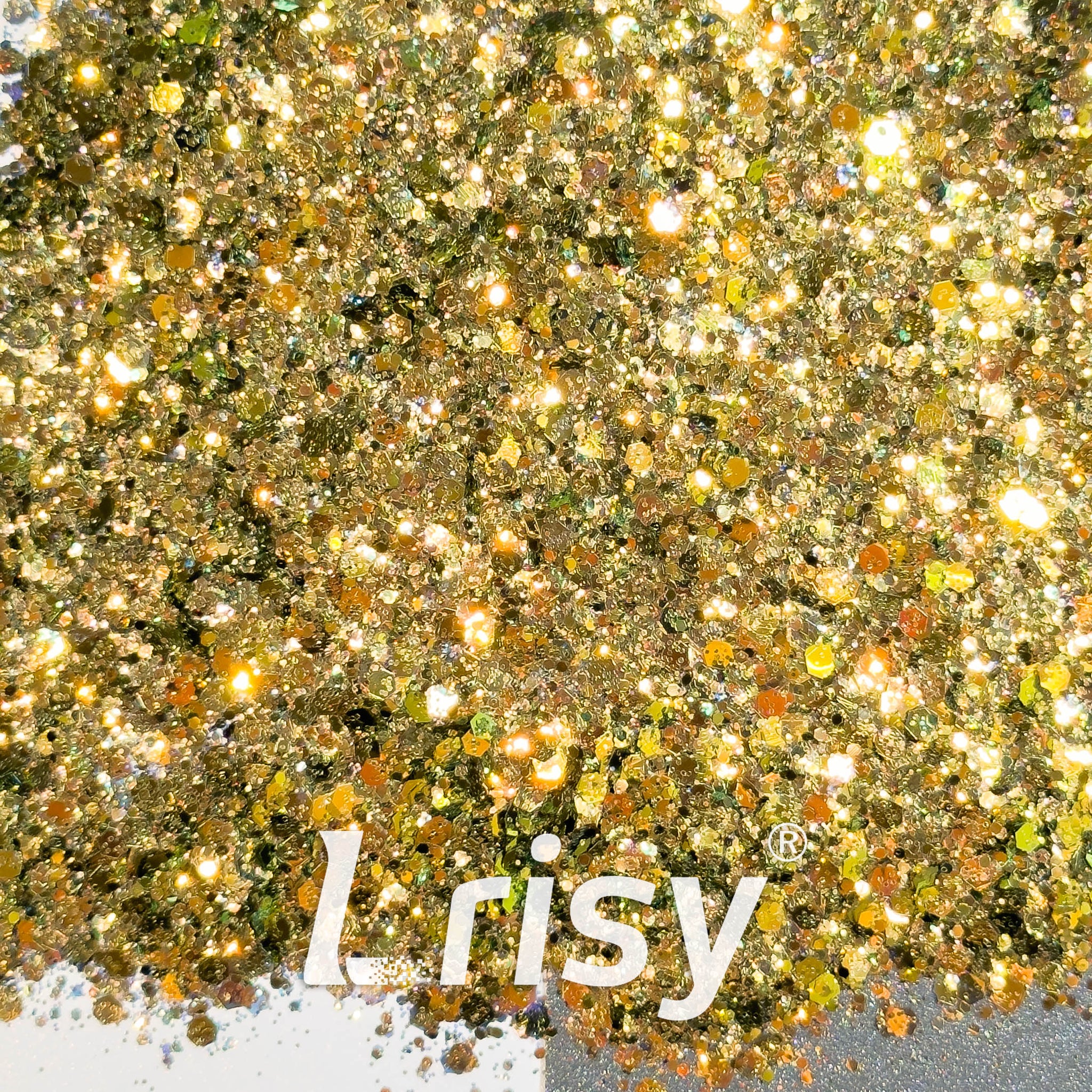 General Mixed Iridescent High Brightness Gold Glitter F333AR