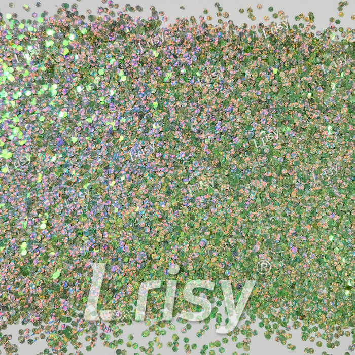 2.5mm Holographic & Color Shift Spa Green Chunky Glitter Dream Stone L
