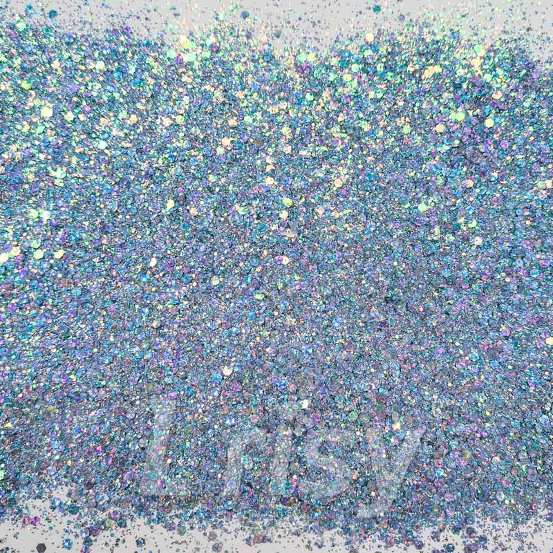 Fine & Chunky Mixed Holographic & Color Shift Electric Blue Glitter LA